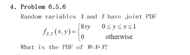 Solved Problem 6.5 .6Random variables x ﻿and Y ﻿have joint | Chegg.com