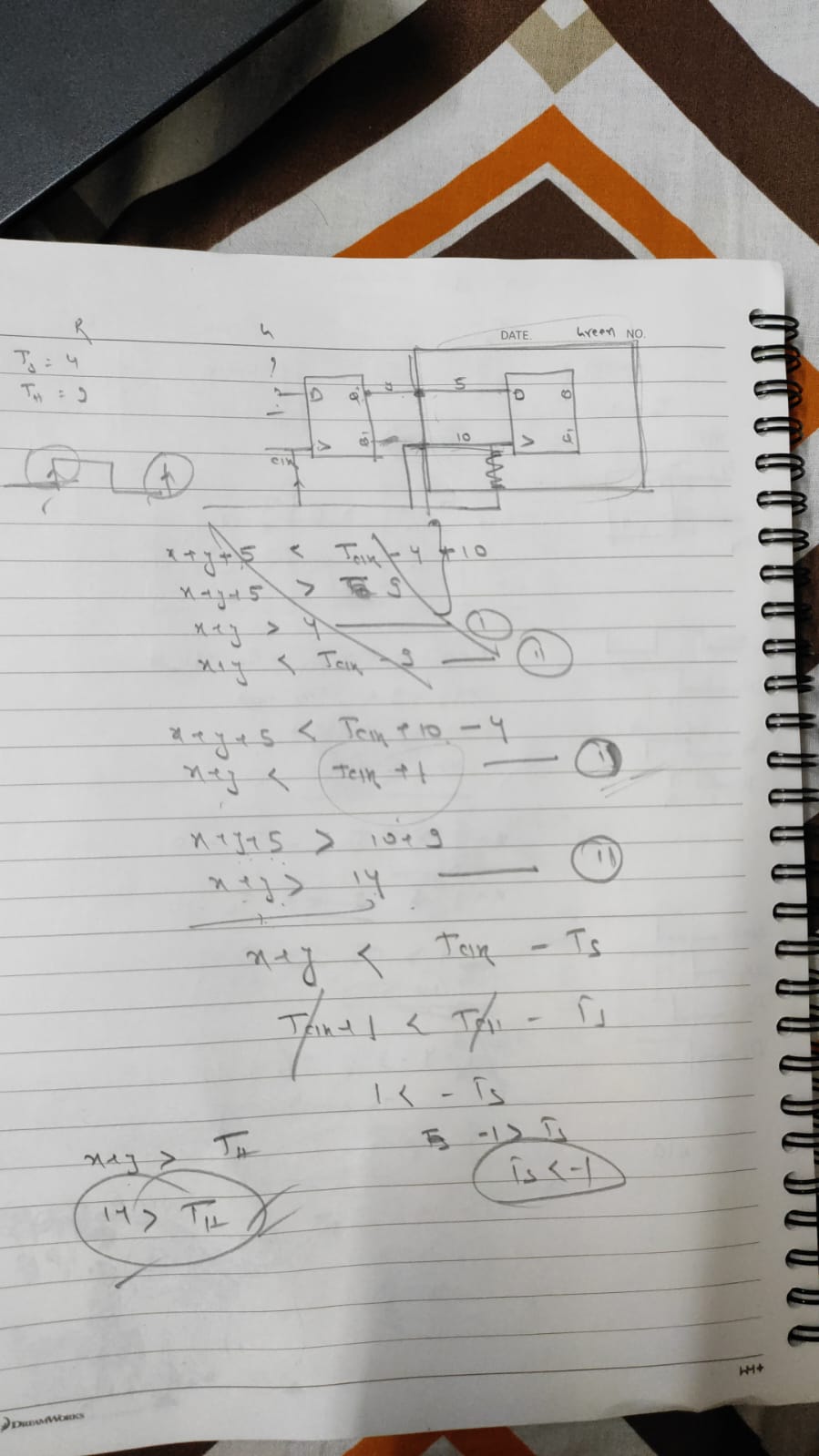 Solved For the flop (red) ﻿setup timing is tsetup =4 ﻿and | Chegg.com