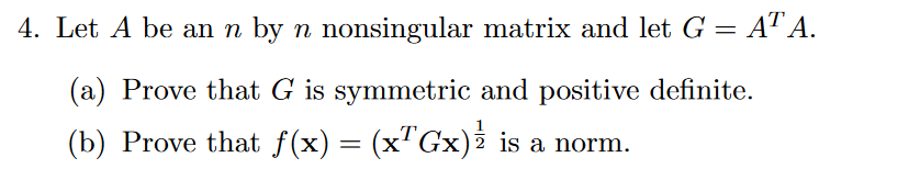 Solved Let A ﻿be an n ﻿by n ﻿nonsingular matrix and let | Chegg.com