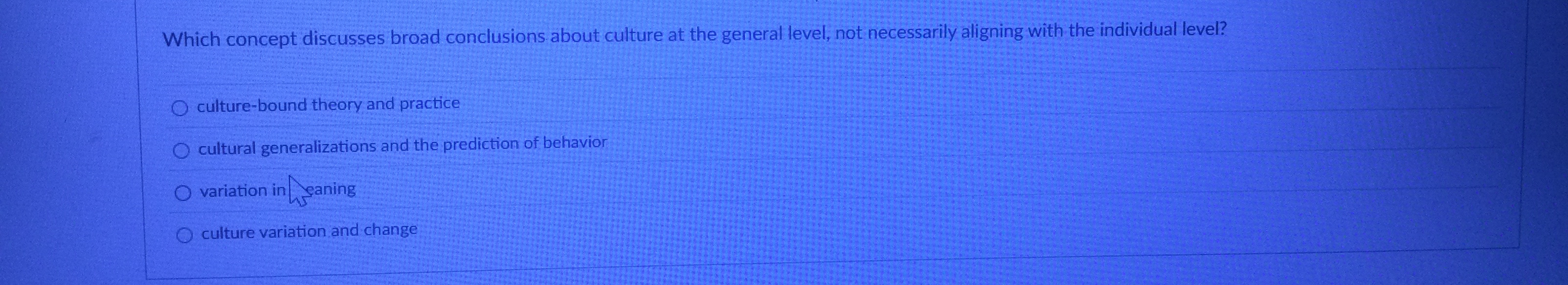 Solved Which concept discusses broad conclusions about | Chegg.com