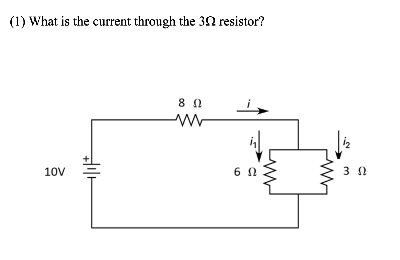 Solved What is the current through the 3Ω ﻿resistor? | Chegg.com