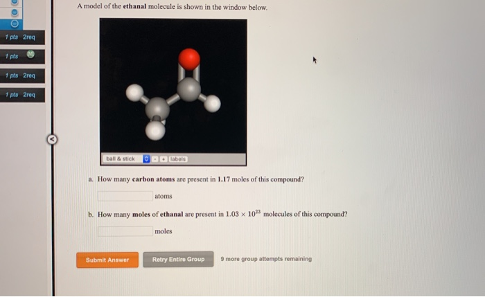 Solved A model of the 2-methyl-2-propanol molecule is shown | Chegg.com