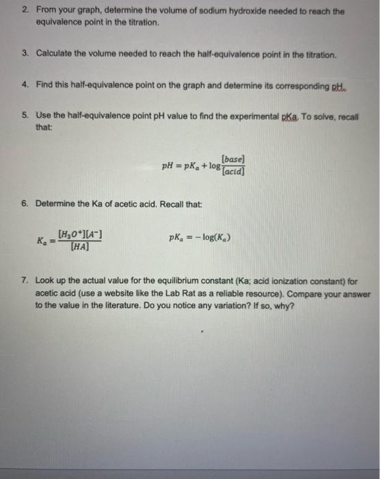 EXPERIMENT 1: EQUILIBRIUM CONSTANTS Data sheet Table | Chegg.com