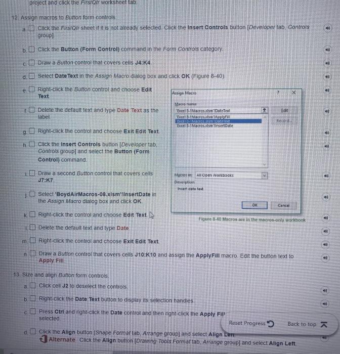 Solved Boyd Air Uses A Macros-Only Workbook And A Related | Chegg.com