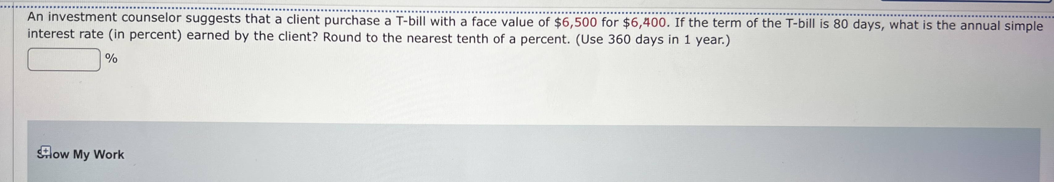 Solved by an EXPERT An investment counselor suggests that a client ...