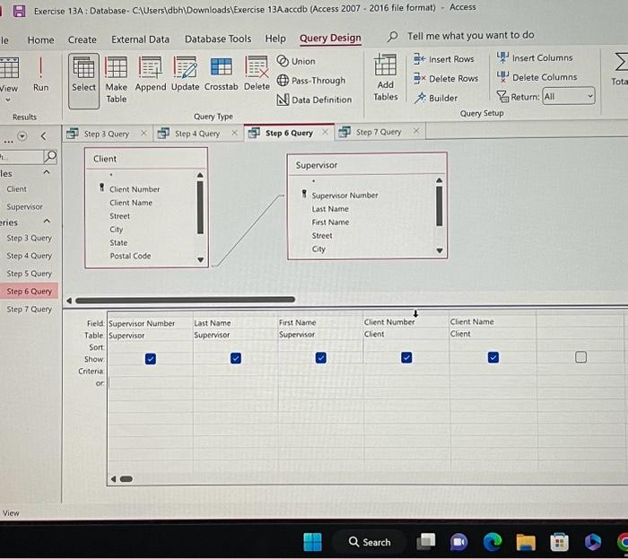 Solved 6. Open the Step 6 Query. Sort the records in | Chegg.com