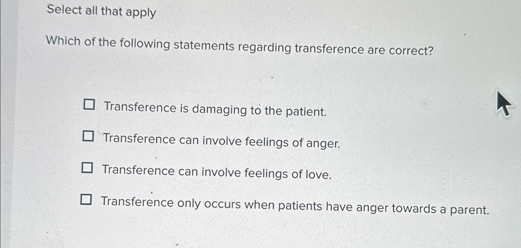 Solved Select all that applyWhich of the following | Chegg.com