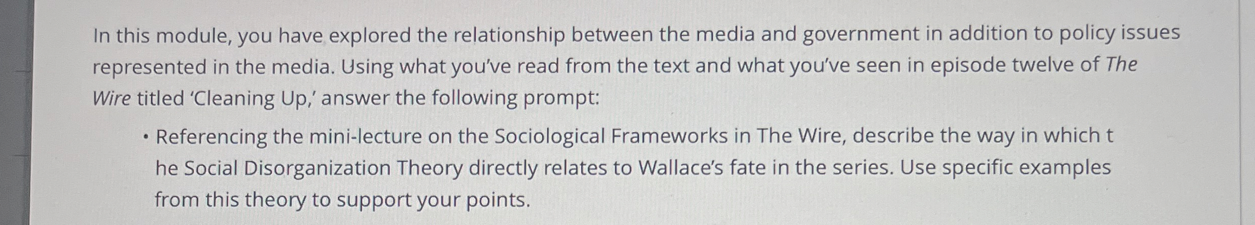 Solved In this module, you have explored the relationship | Chegg.com