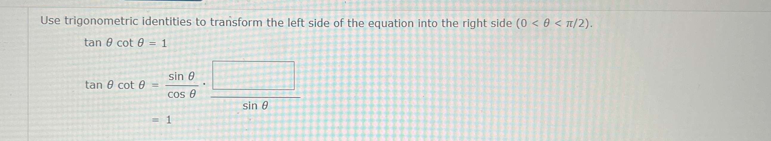 Solved Use trigonometric identities to transform the left | Chegg.com