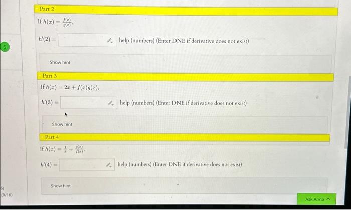 Solved Use the following table to answer parts 1−4 below. | Chegg.com