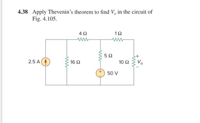 Solved 4.4 Use linearity to determine i, in the circuit of | Chegg.com