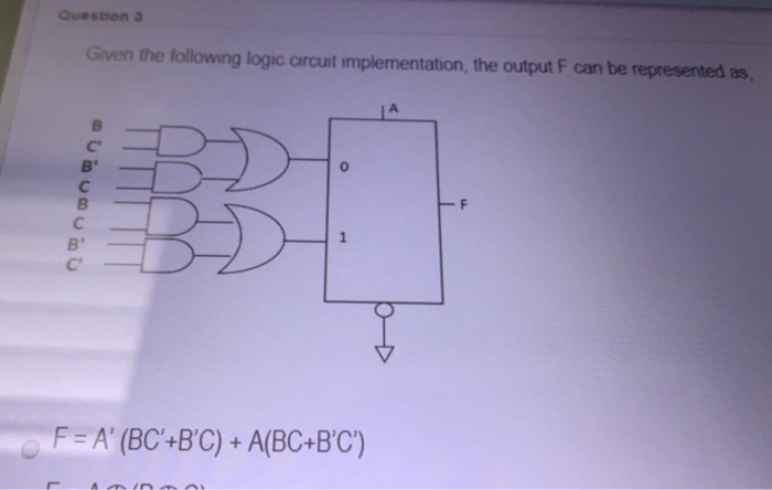 Solved Questions Given the following logic circuit | Chegg.com