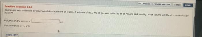 Solved PULLSCREEN PRINTER VERSION HACK NEXT Practice | Chegg.com