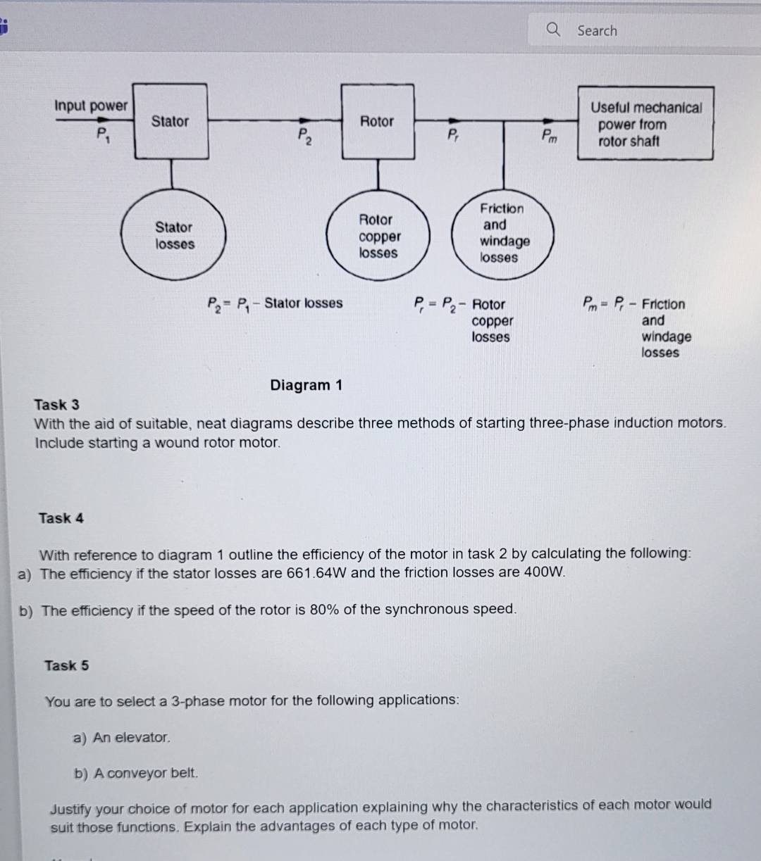 Solved SearchDiagram 1Task 3With the aid of suitable, neat | Chegg.com