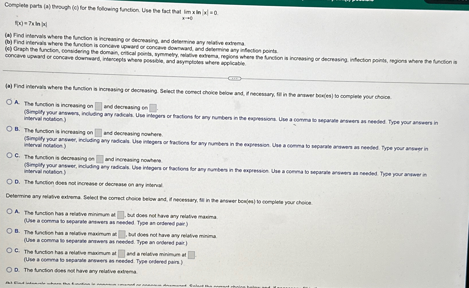 Solved Complete parts (a) ﻿through (c) ﻿for the following | Chegg.com