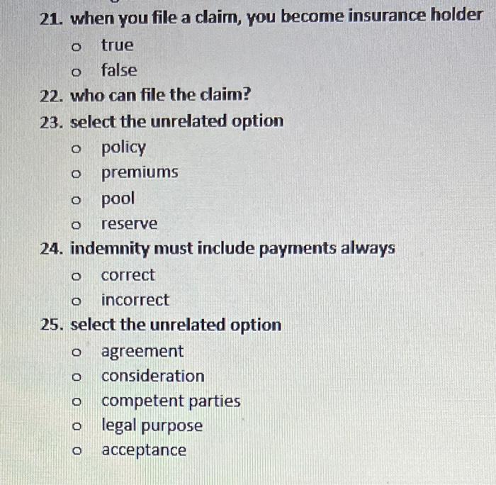 Solved Select the right option and give one word answer of | Chegg.com