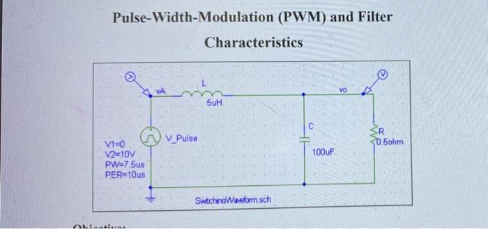 Solved Pulse-width-Modulation (PWM) and Filter | Chegg.com