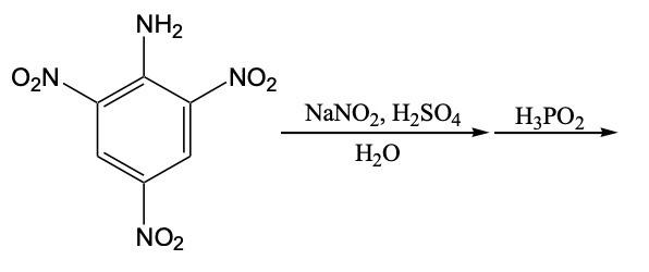 Solved NH2 O2N. NO2 NaNO2, H2SO4 H2O H2PO2 NO2 | Chegg.com