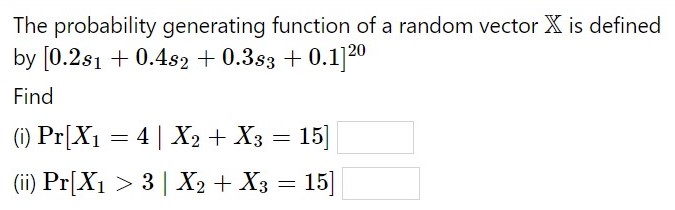 Solved The probability generating function of a random | Chegg.com