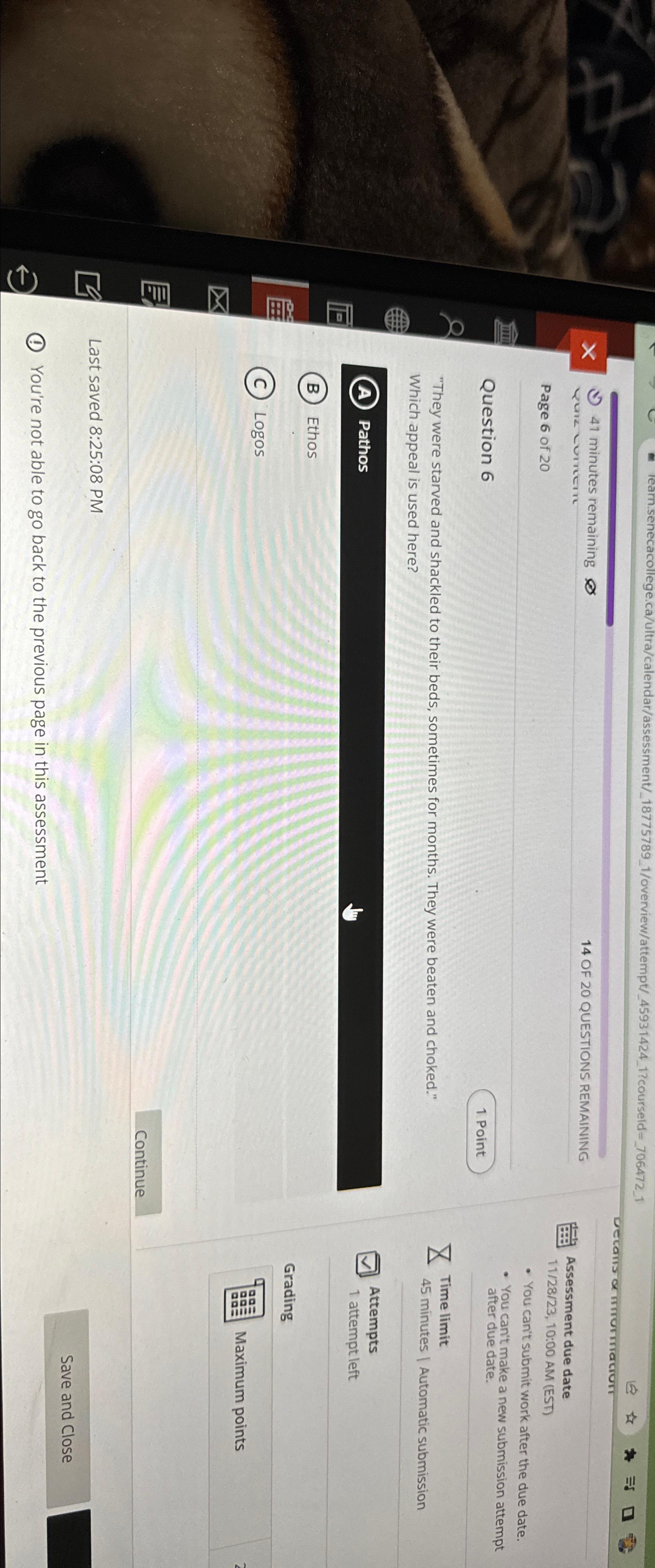 Solved Page 6 ﻿of 20Question 6"They were starved and | Chegg.com