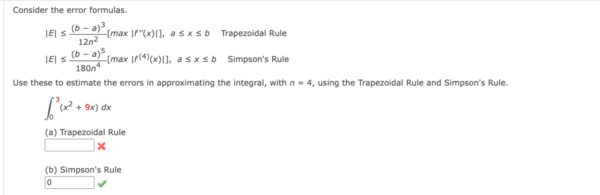 Solved Consider the error | Chegg.com