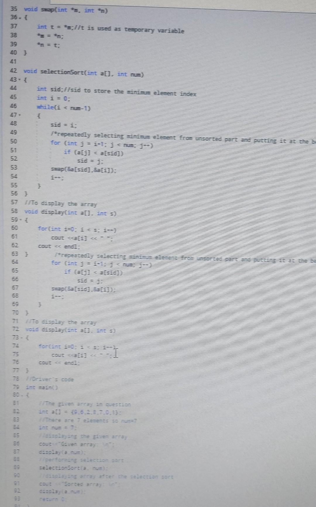 Solved C++ Rewrite code screenshot attache wrong ans get | Chegg.com