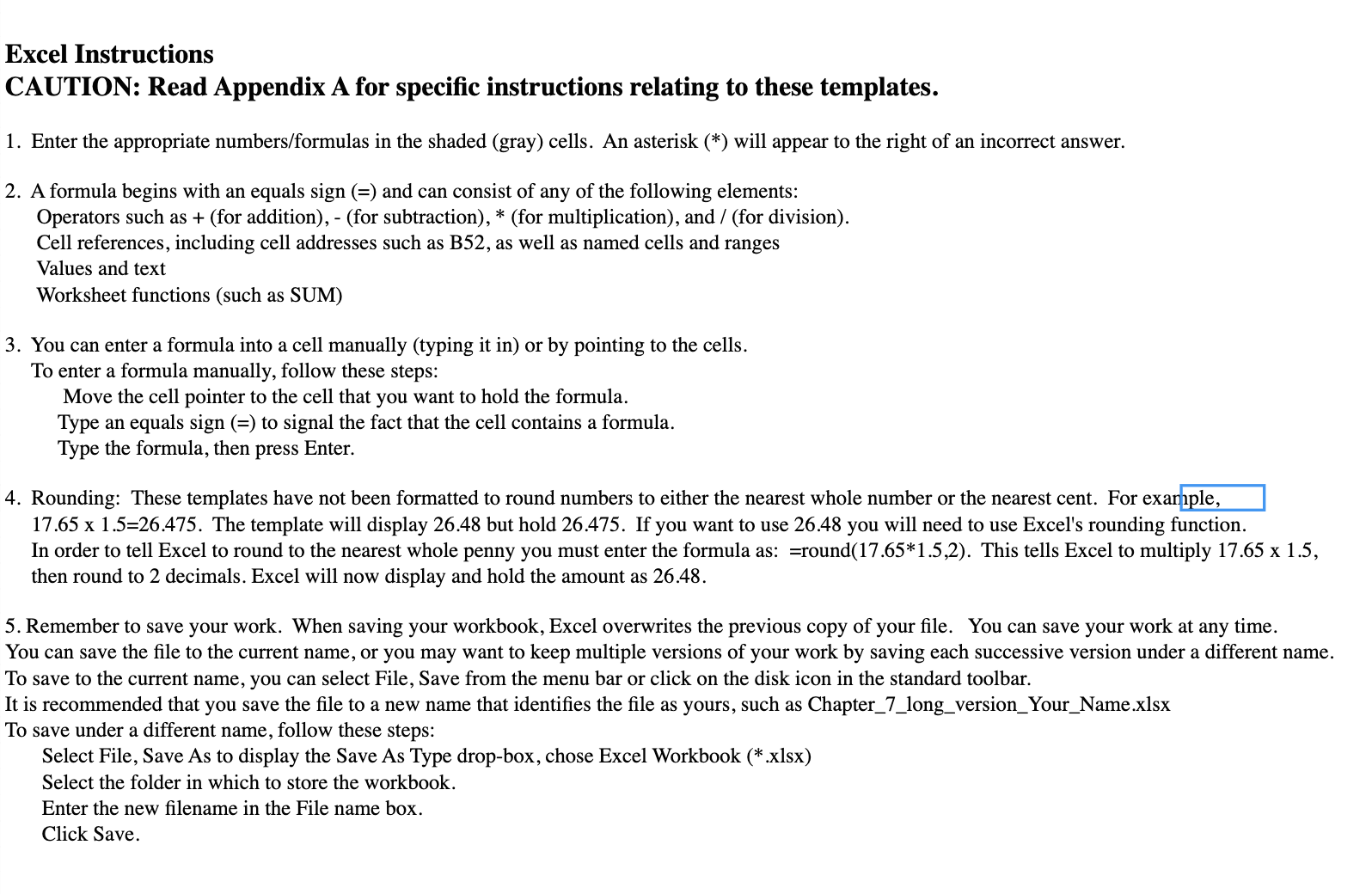 Solved CAUTION: Read Appendix A for specific instructions | Chegg.com