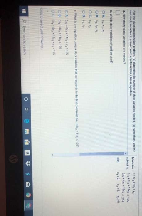 Solved For the given maximization problem, (a) determine the | Chegg.com