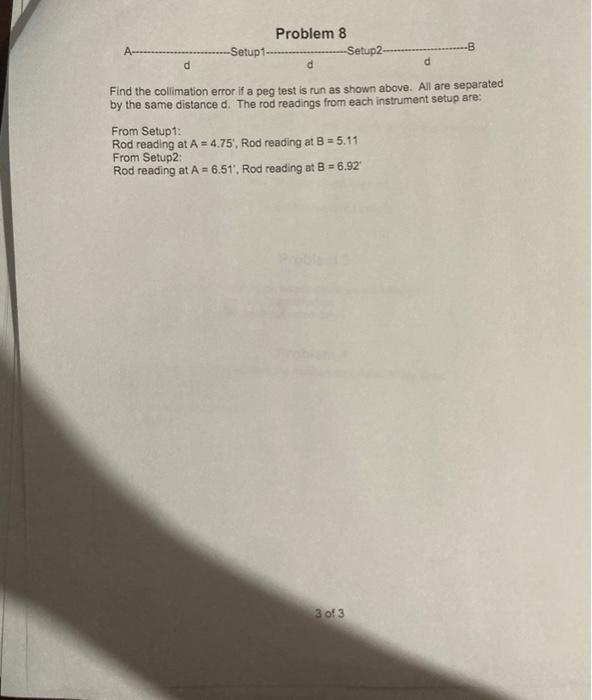 Solved Problem 8 --Setup2 A- -B -Setup 1 d d Find the | Chegg.com