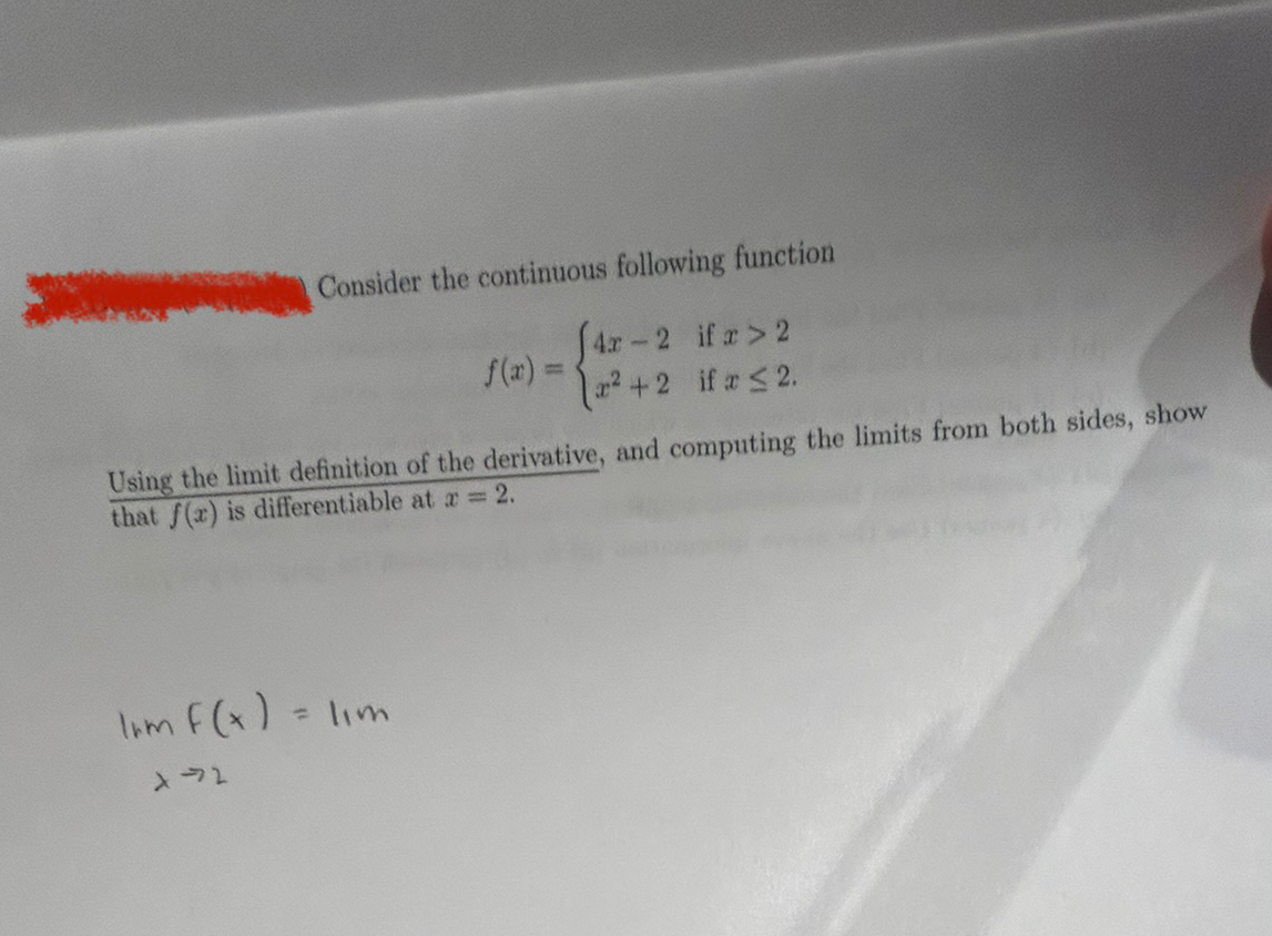 Solved Consider the continuous following | Chegg.com