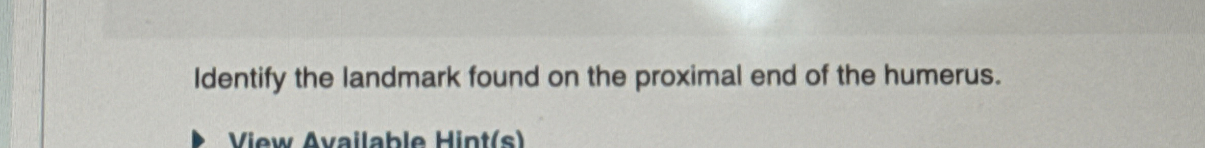 Solved Identify the landmark found on the proximal end of | Chegg.com