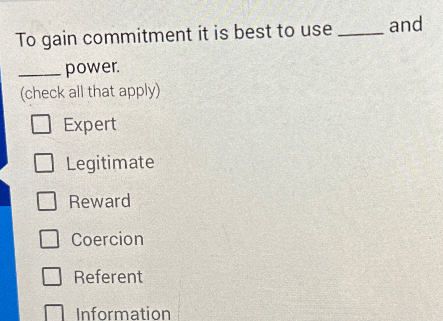 Solved To gain commitment it is best to use q, ﻿and q, | Chegg.com