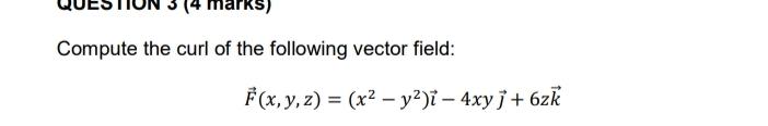 Solved Compute the curl of the following vector | Chegg.com