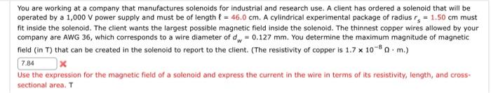 Solved You are working at a company that manufactures | Chegg.com