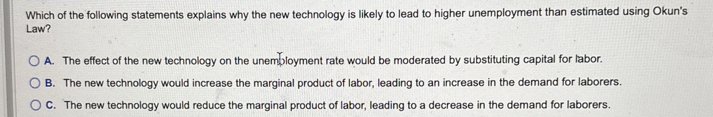 Solved Which of the following statements explains why the | Chegg.com