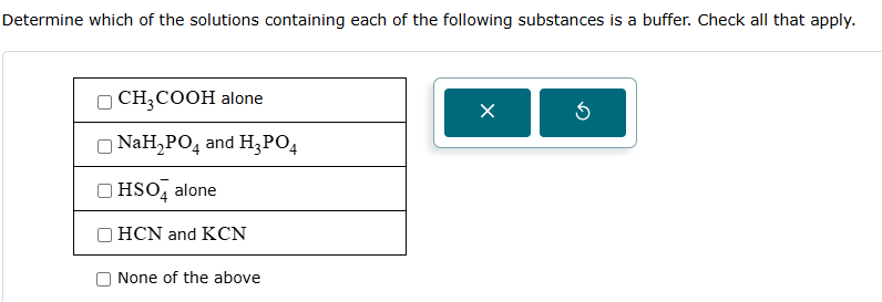Solved Determine which of the solutions containing each of | Chegg.com