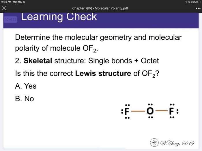 Molecular Geometry Polarity Multiple Choice Questions