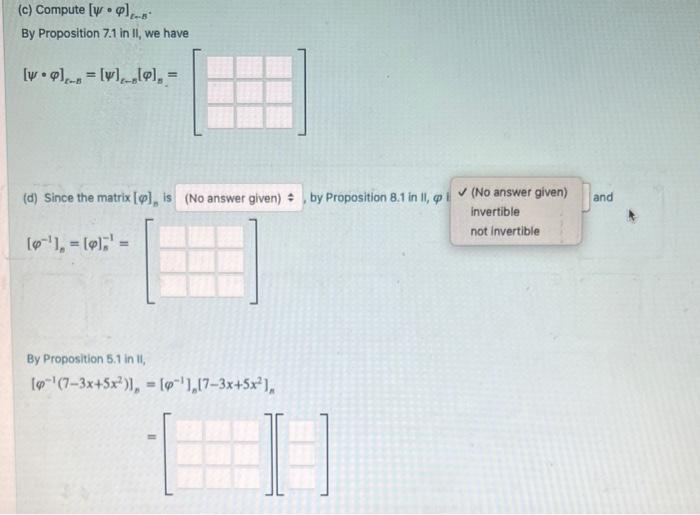 Solved Consider the following linear transformations: | Chegg.com