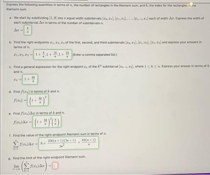 Solved Express the following quantities in terms of n, the | Chegg.com