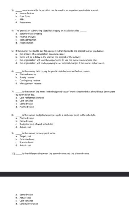 1. (15pts) True/False Questions 1) The methods used | Chegg.com