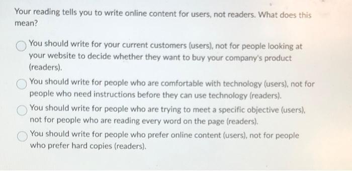 True or false: Formatting tools such as tables and | Chegg.com
