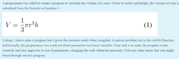 Solved A programmer was asked to create a program to | Chegg.com