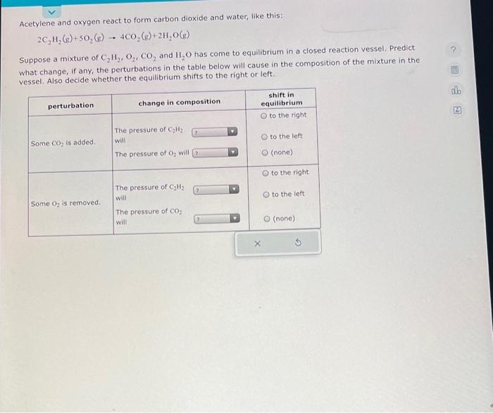 Solved acetylene and oxygen react to form carbon dioxide | Chegg.com