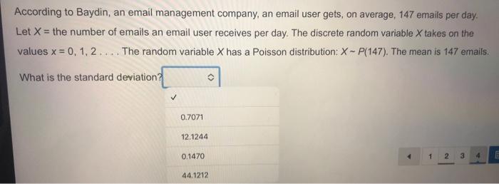 Solved According to Baydin, an email management company, an | Chegg.com