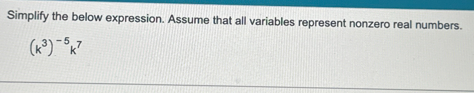 Solved Simplify The Below Expression Assume That All 3751