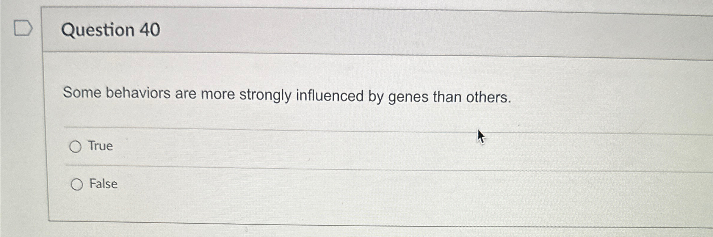 Solved Question 40Some behaviors are more strongly | Chegg.com