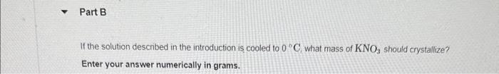 A solid mixture consists of 25.5 g of KNO3 (potassium | Chegg.com