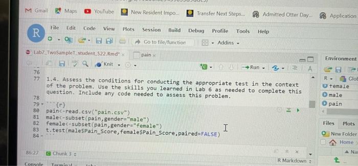 Solved File Edit Code View Plots Session Build Debug Profile | Chegg.com