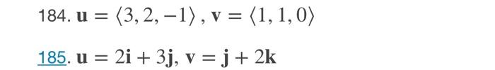 Solved For the following exercises, the vectors u and v are | Chegg.com