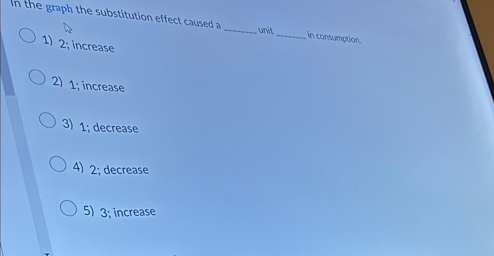Solved In the graph the substitution effect caused a2 ﻿; | Chegg.com